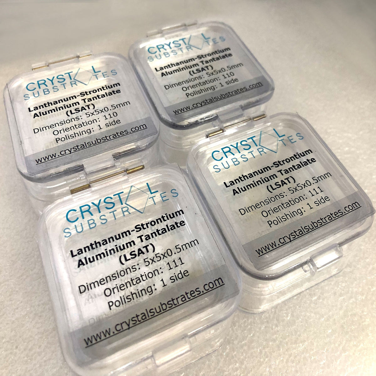 Lanthanum Strontium Aluminium Tantalate (LSAT) Crystal Substrates (5pa ...