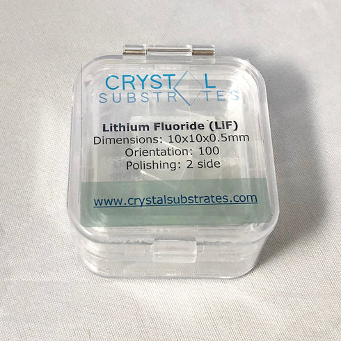 Lithium Fluoride (LiF) Single Crystal Substrates (5pack ...